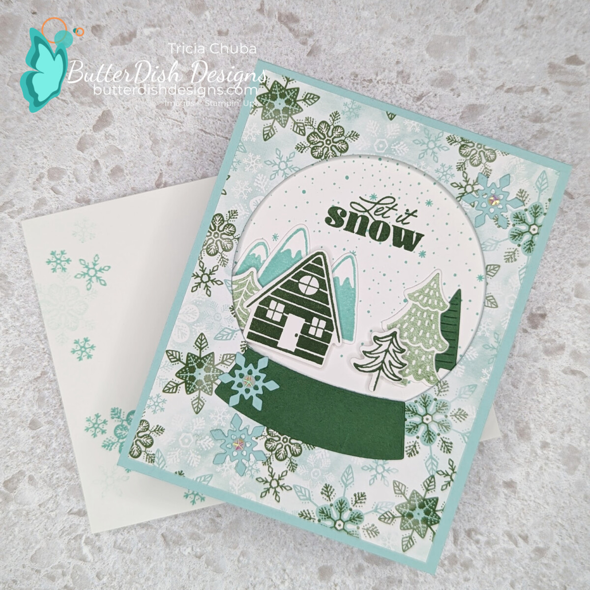 Pals Blog Hop - Winter Wonderland Snow Globe Card with the Snowy Wonder ...